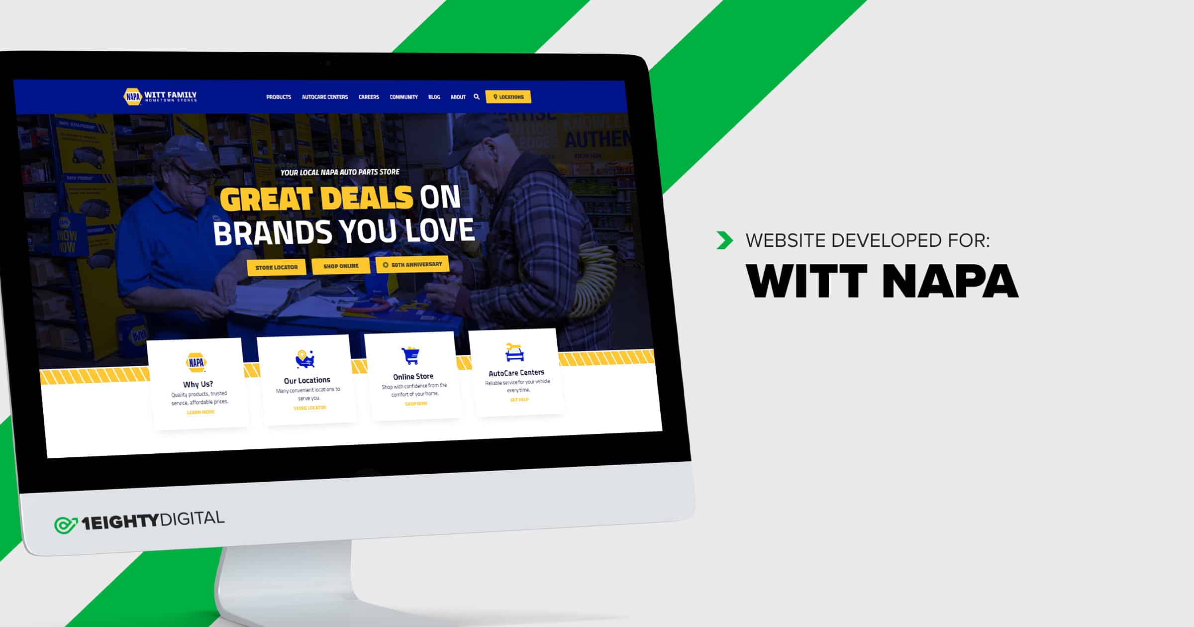 Witt Family NAPA Auto Parts Store | 1Eighty Digital